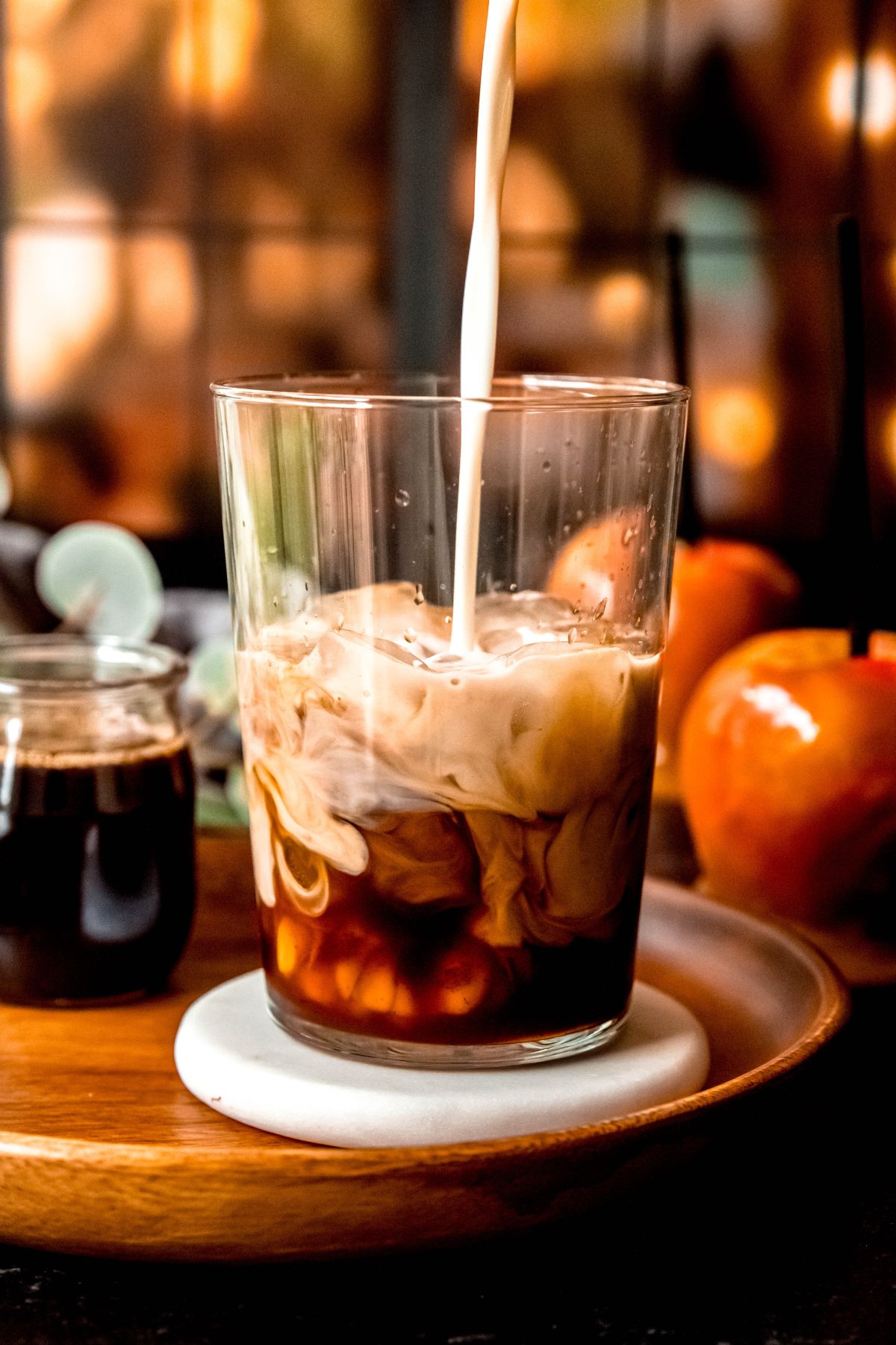 Iced Caramel Apple Cream Latte (Starbucks Copycat) - coffeecopycat.com
