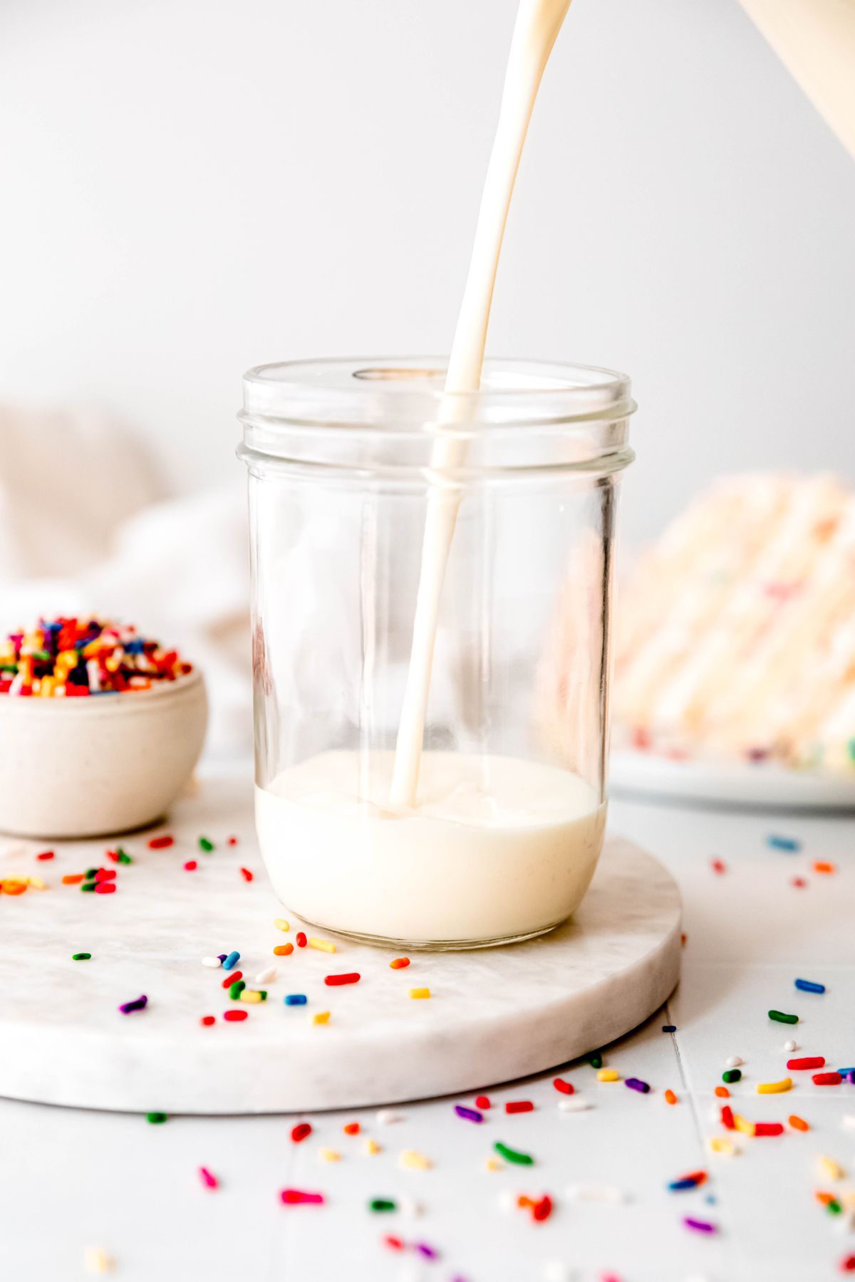 Homemade Birthday Cake Creamer - coffeecopycat.com