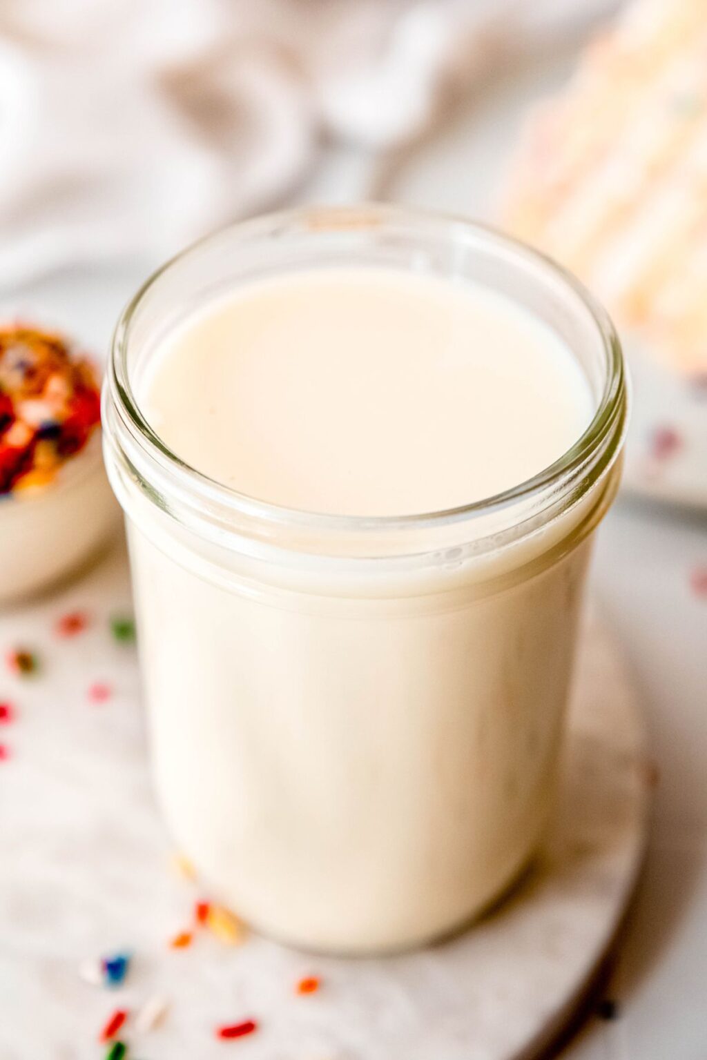 Homemade Birthday Cake Creamer - coffeecopycat.com