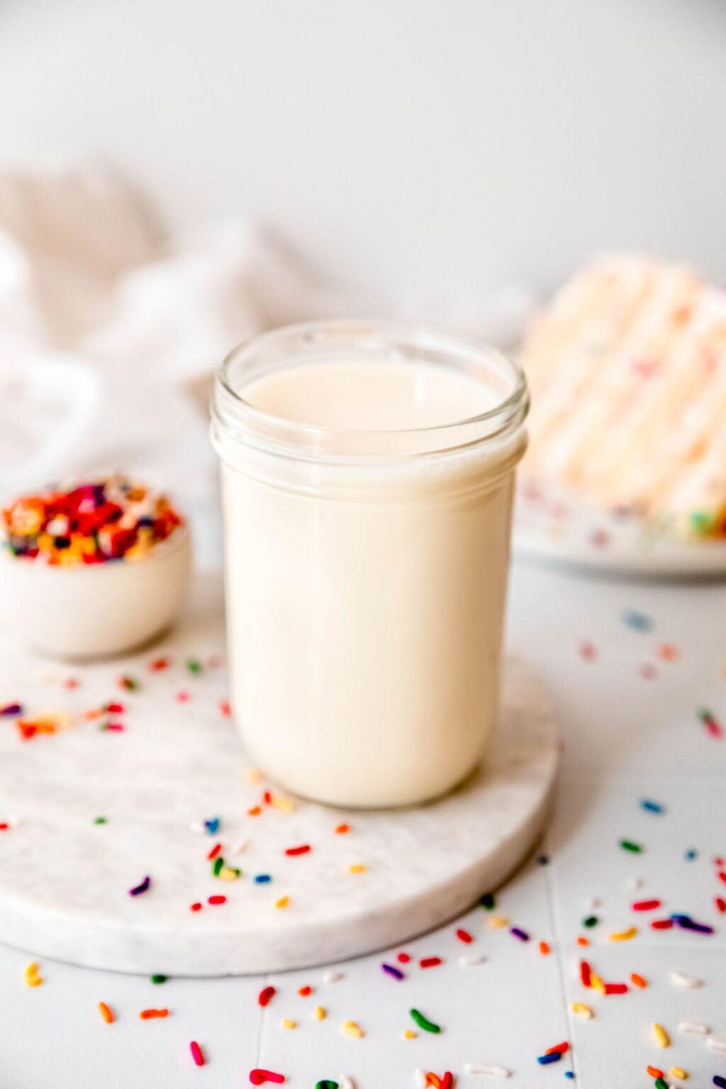 Homemade Birthday Cake Creamer - coffeecopycat.com