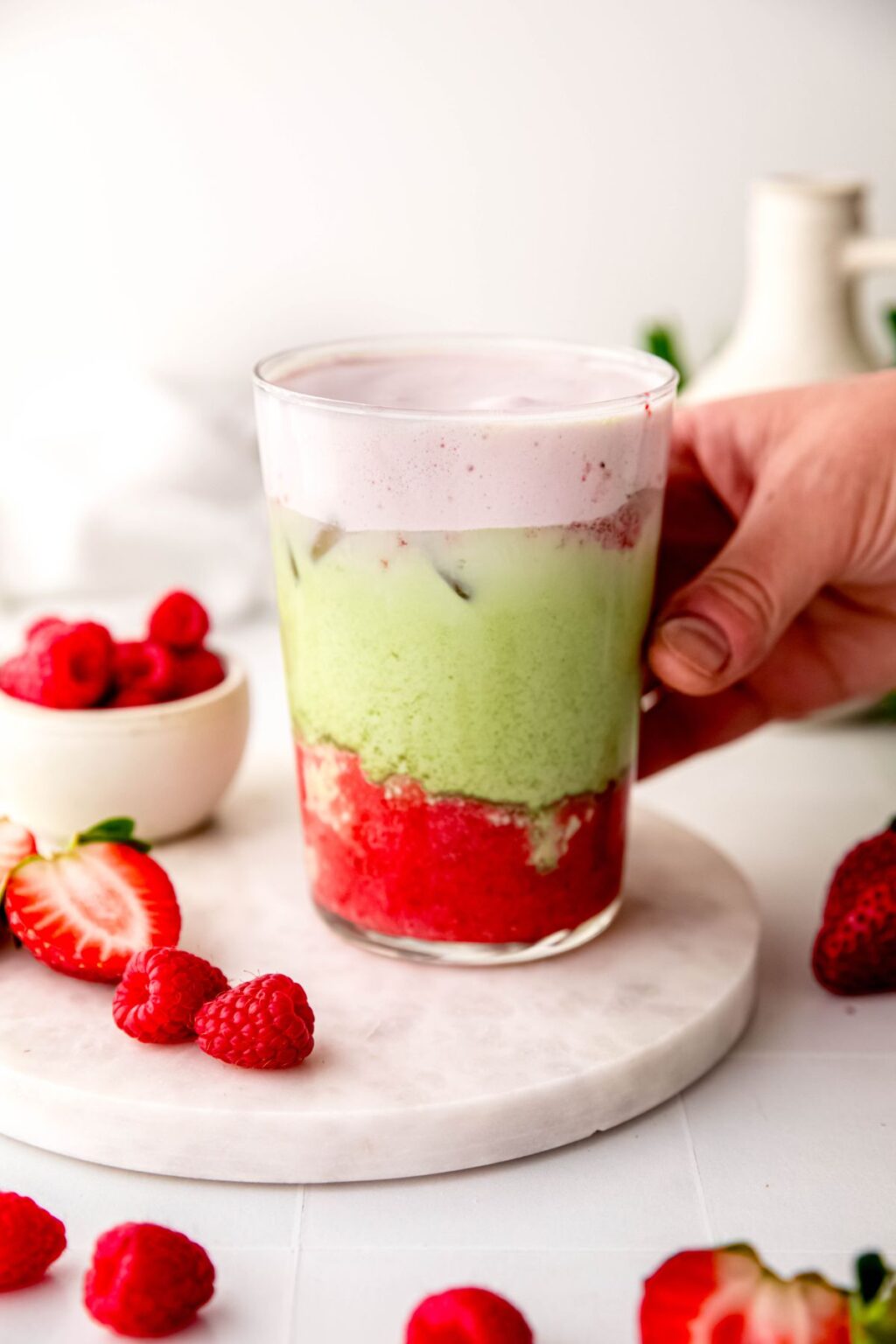 Iced Double Berry Matcha (Starbucks Copycat) - coffeecopycat.com