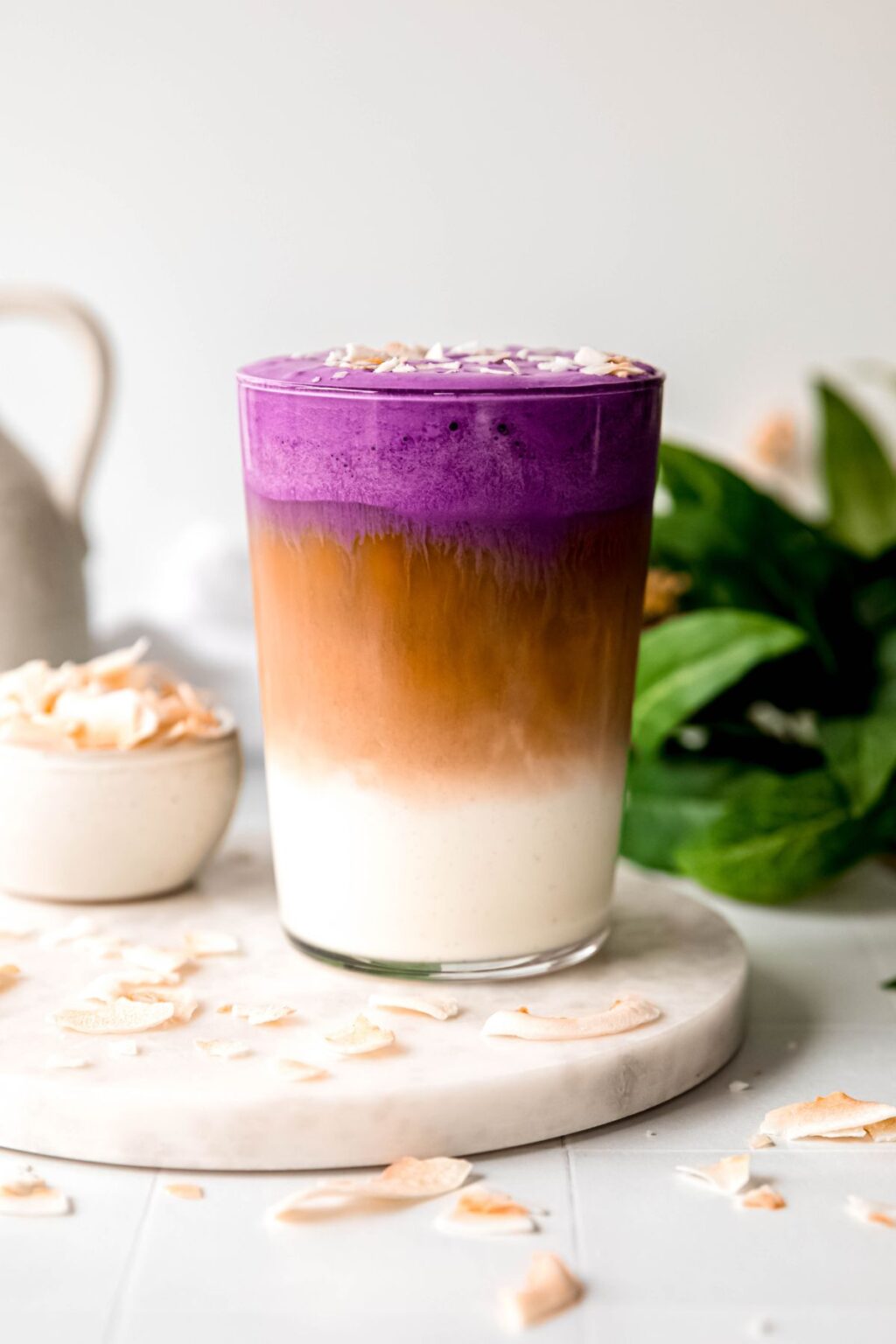 Iced Ube Coconut Macchiato (Starbucks Copycat) - coffeecopycat.com